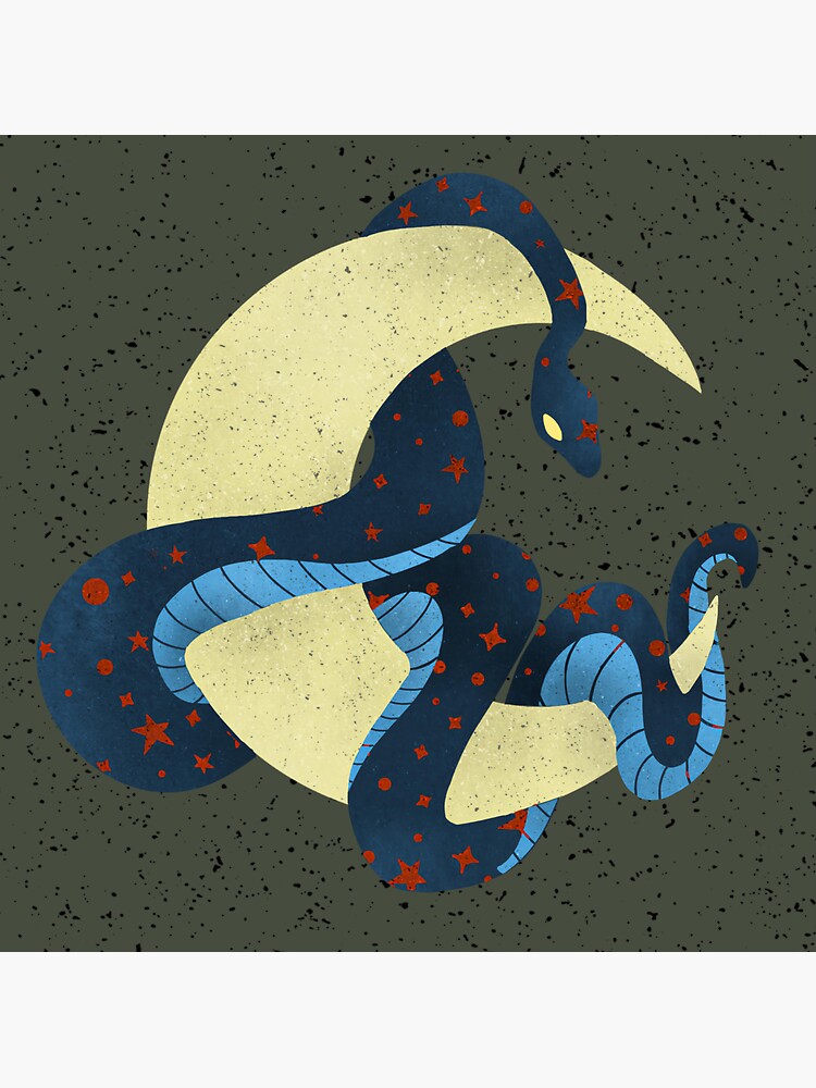 "Space Snake" Sticker by Flutterbeeco | Redbubble