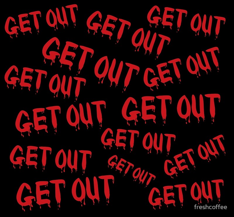"Get Out Horror House" by freshcoffee | Redbubble