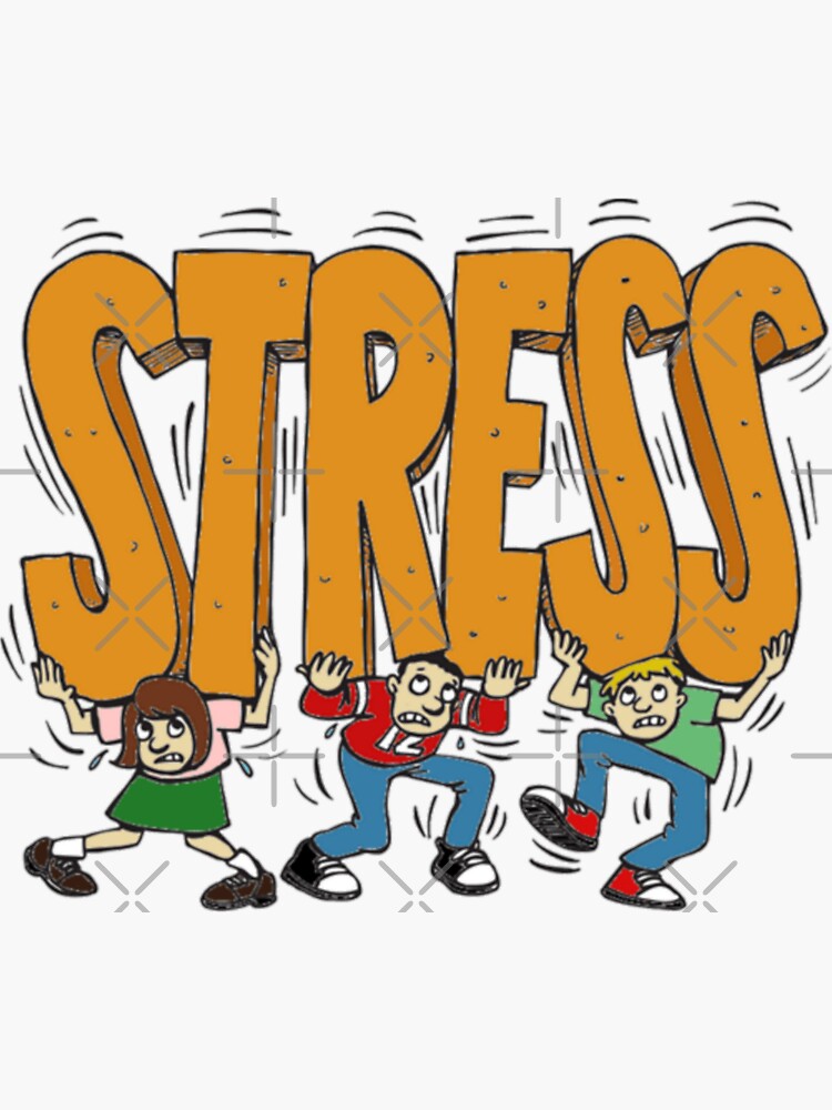 "Stress Management" Sticker for Sale by Bellla-m | Redbubble