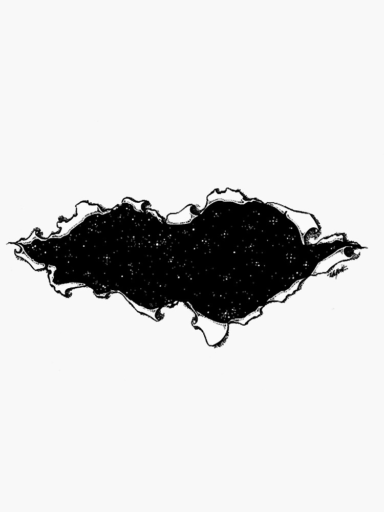 "Rip in Space Time " Sticker by ung97153 | Redbubble