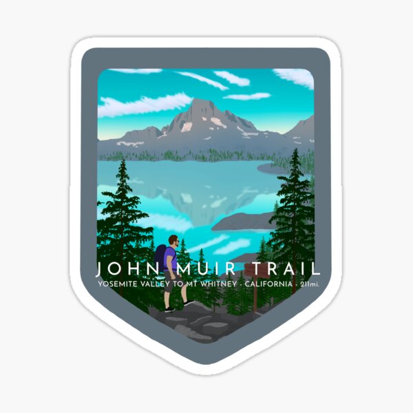 "John Muir Trail, California" Sticker for Sale by KeziahCreates | Redbubble