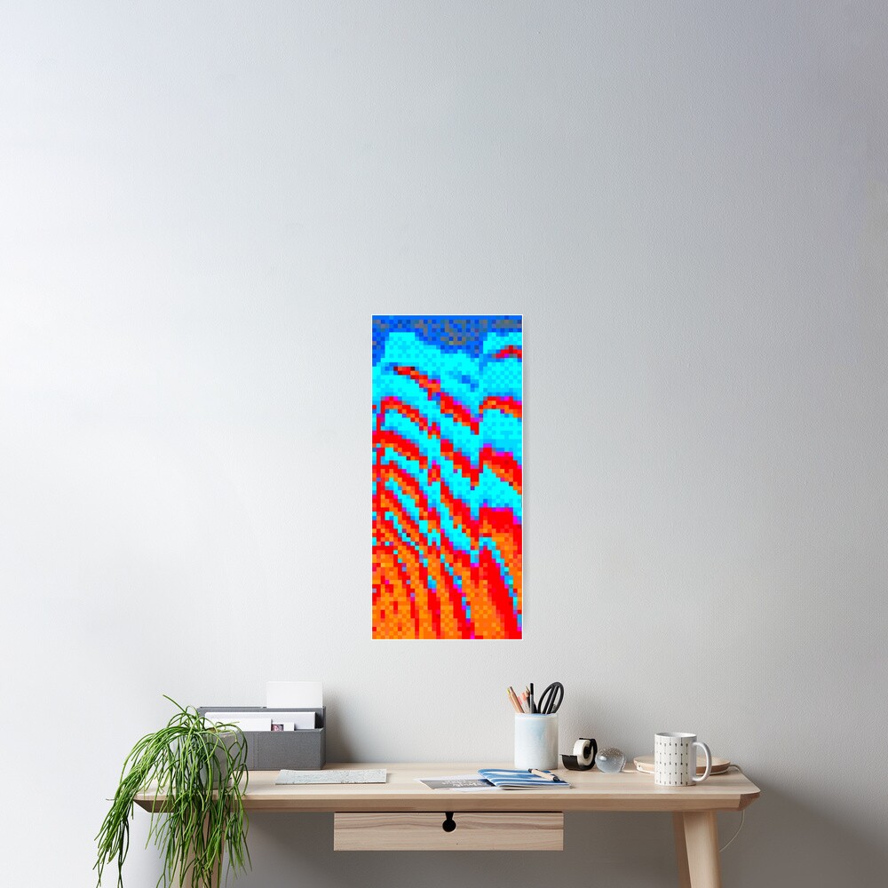 "Thermal pixel art edit" Poster for Sale by animalwithclo | Redbubble