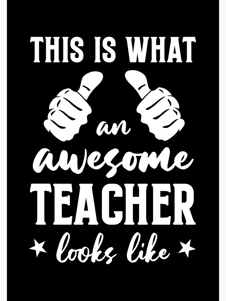 "Funny Teacher Gift: This Is What An Awesome Teacher Looks Like Teacher ...