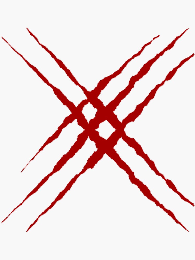 "X-10 & X-23 Claw Rip" Sticker for Sale by PETRIPRINTS | Redbubble