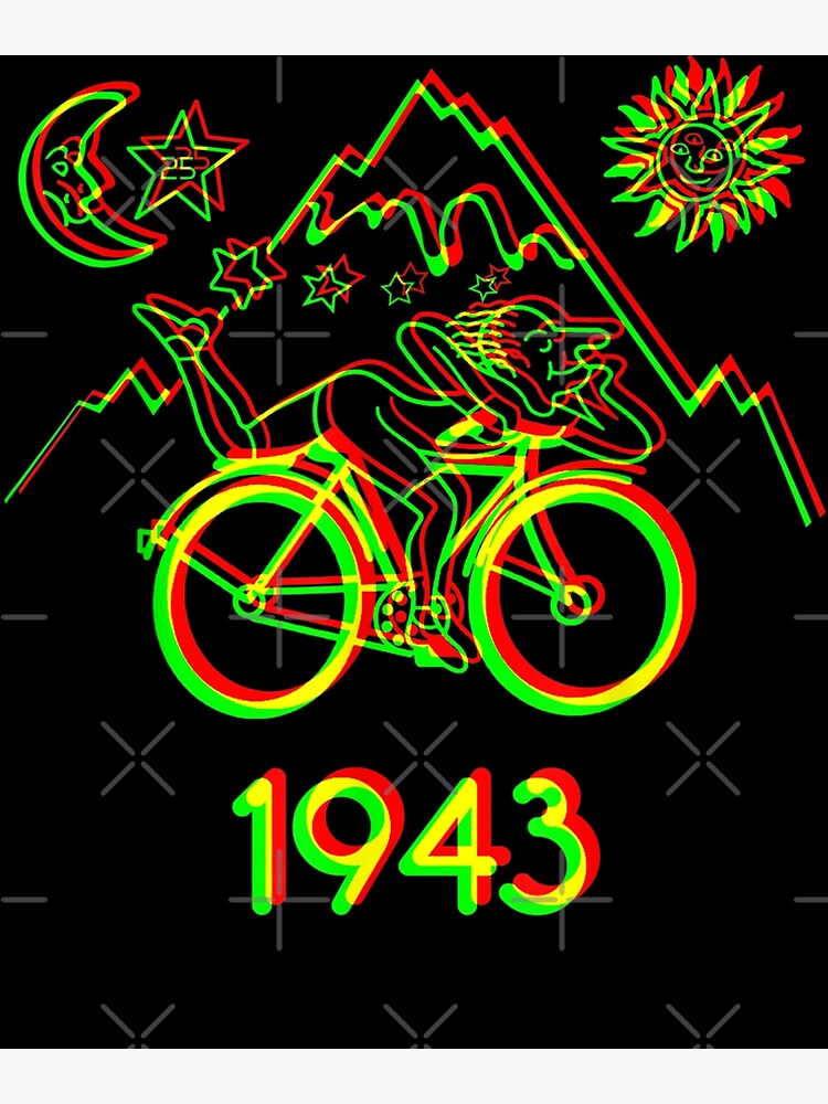 Lámina fotográfica «Día de la bicicleta 1943 Viaje de Hofmann con ácido LSD» de ZoraidaLandrua ...