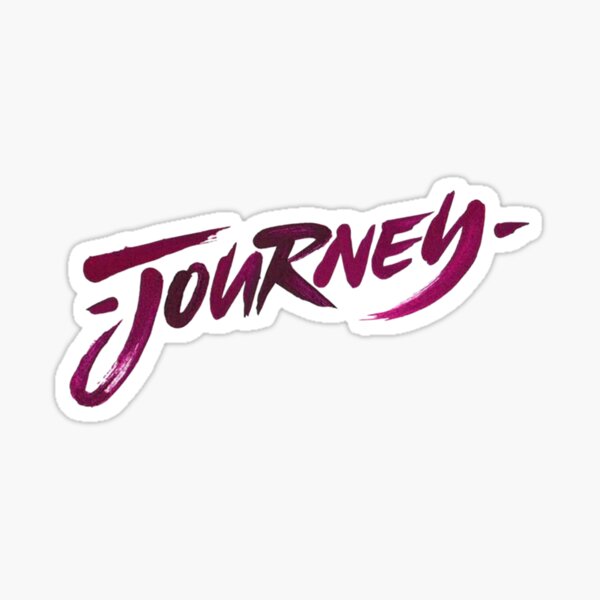 "JOURNEY BAND" Sticker by BenjaminArt99 | Redbubble