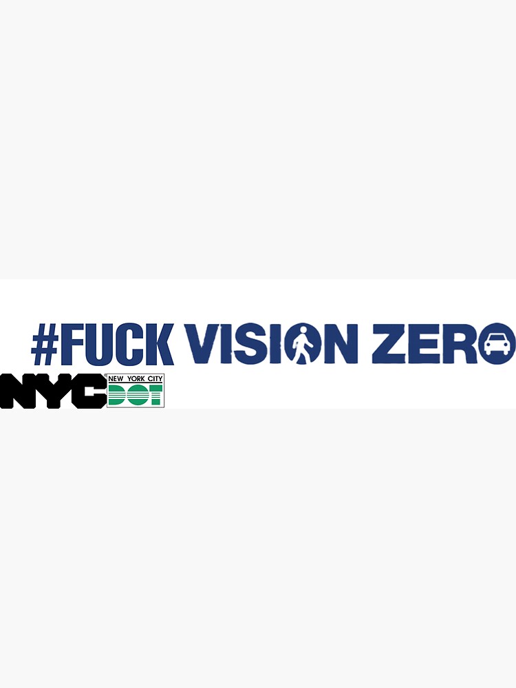 "F Vision Zero " Sticker by JayClover123 | Redbubble