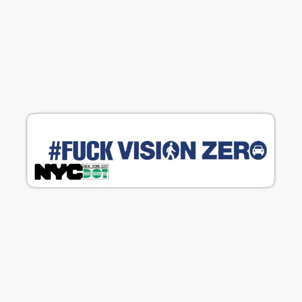 "F Vision Zero " Sticker by JayClover123 | Redbubble