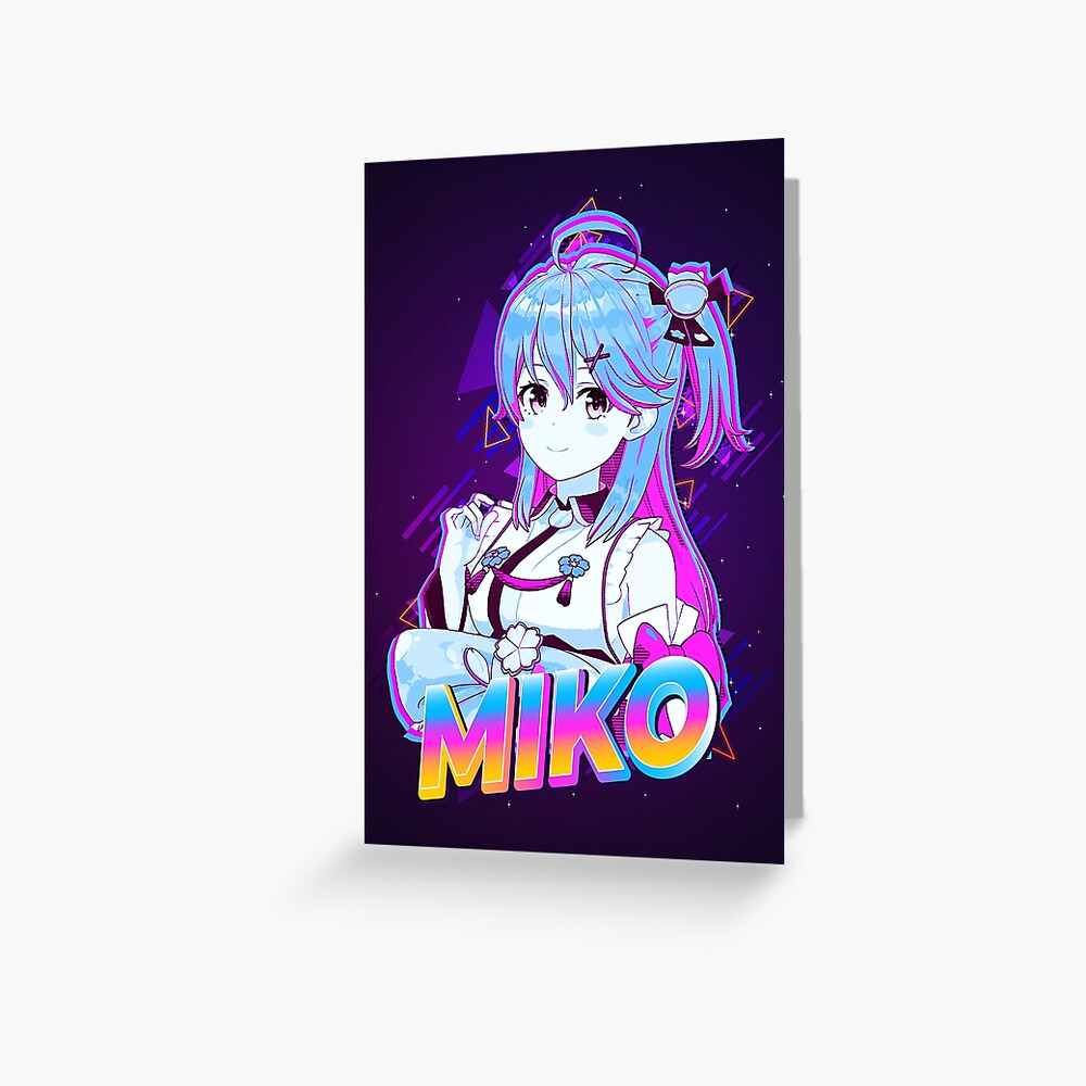 "Sakura Miko | Hololive Vtuber" Greeting Card by PurpleStudio6 | Redbubble