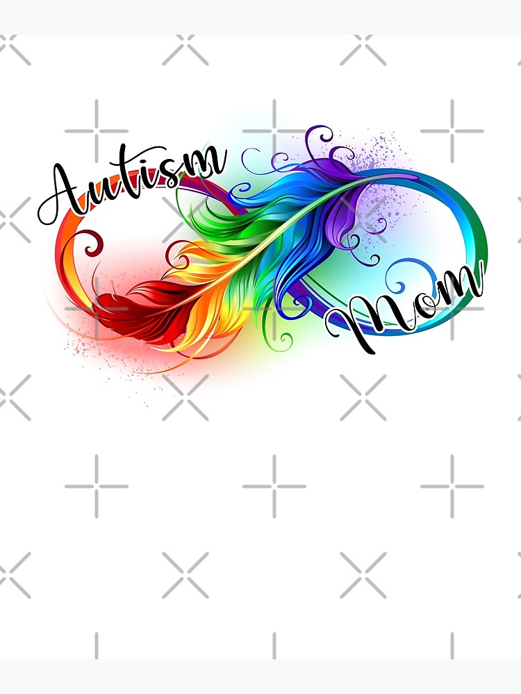 "Autism Mom Autism Rainbow Infinity Symbol Asd Awareness" Poster for ...