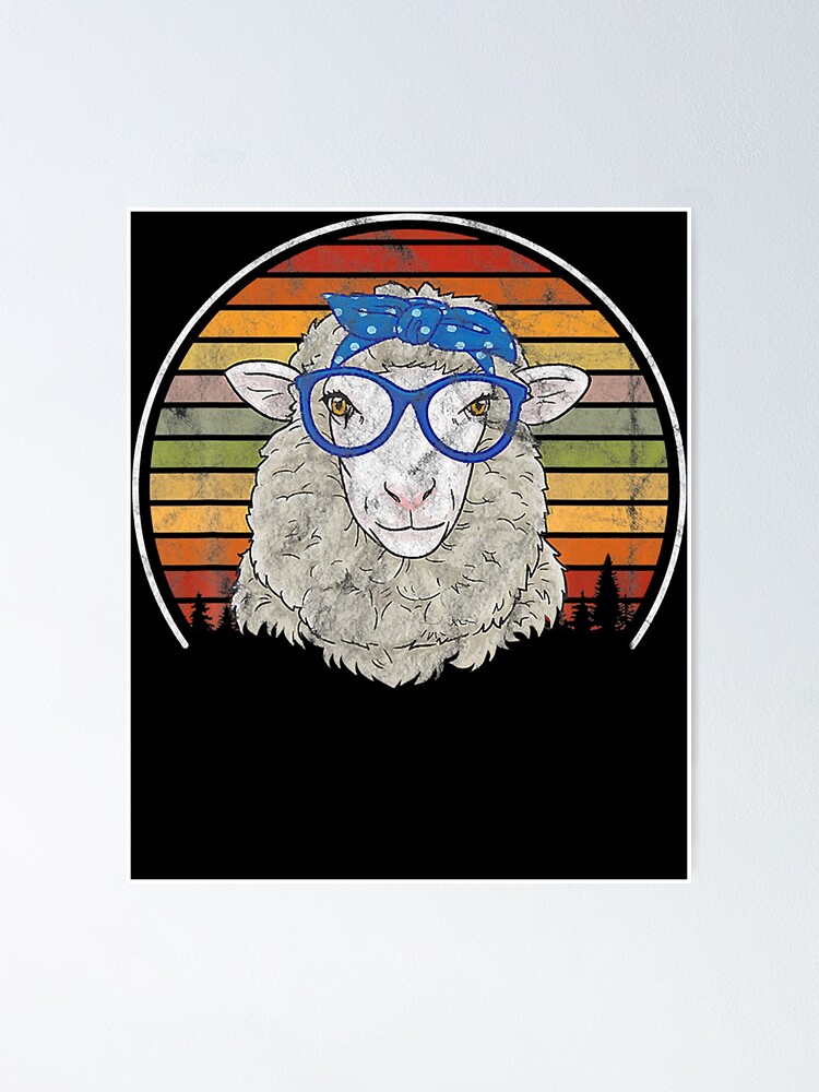 "Vintage Sheep Farmer Retro Sheep Premium " Poster by MollieWeisbe ...
