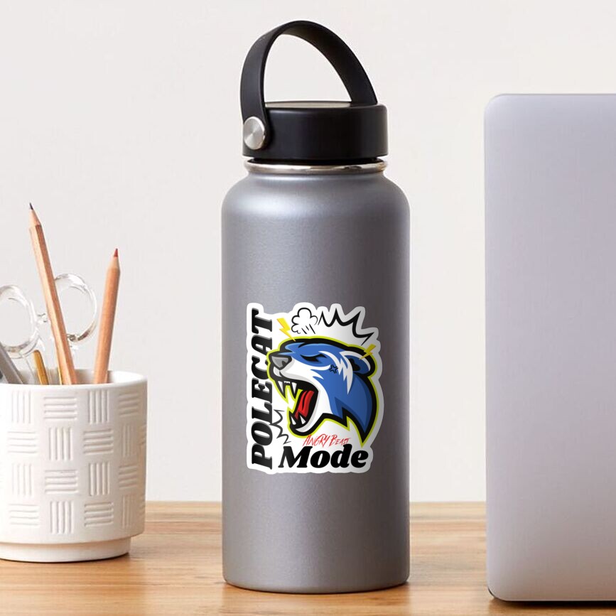 "Polecat Angry Beast Mode" Sticker by Kulthawat | Redbubble