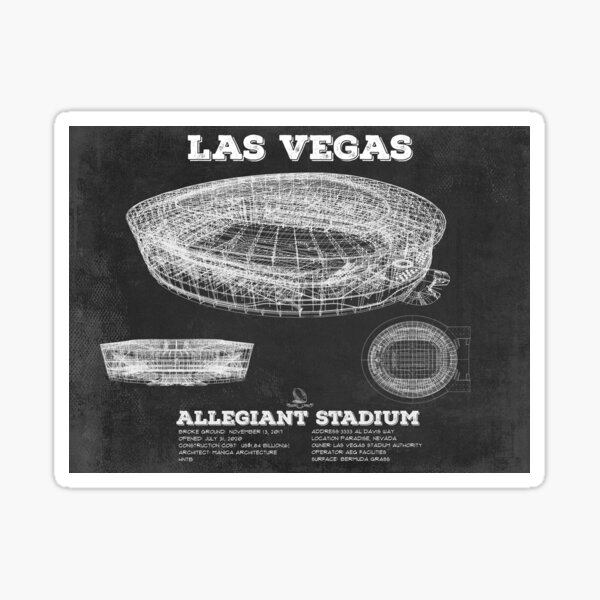 "Allegiant Stadium" Sticker by effertzn | Redbubble