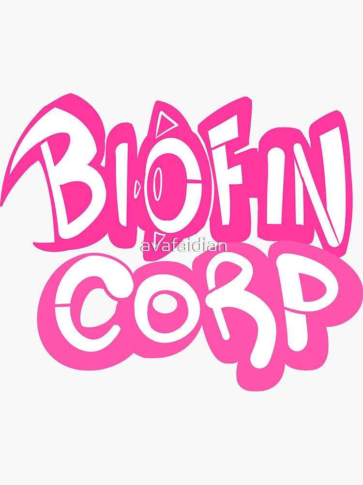 "Biofin Logo" Sticker by avafaidian | Redbubble