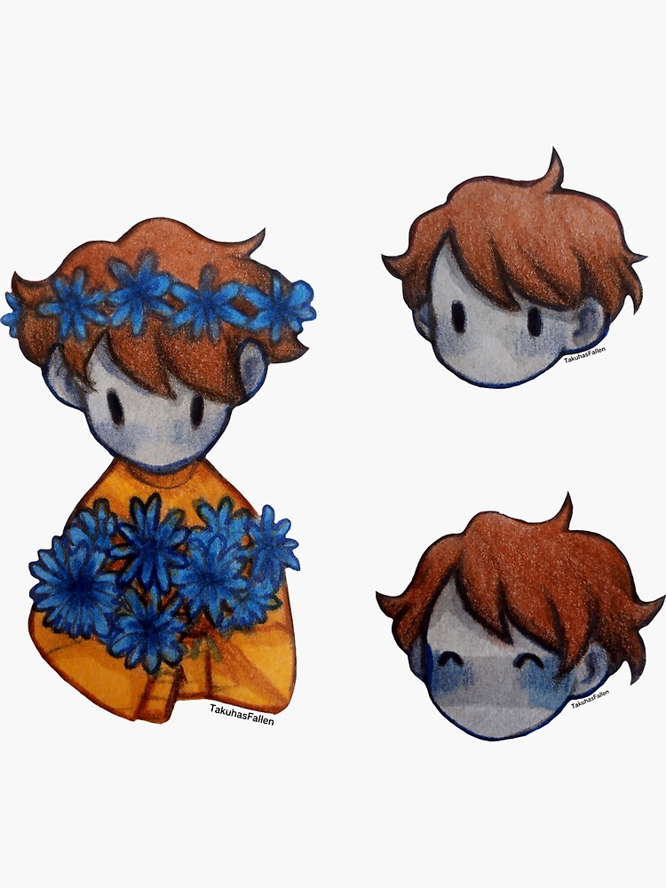 "Chibi Ghostbur Set" Sticker by Taku-has-Fallen | Redbubble