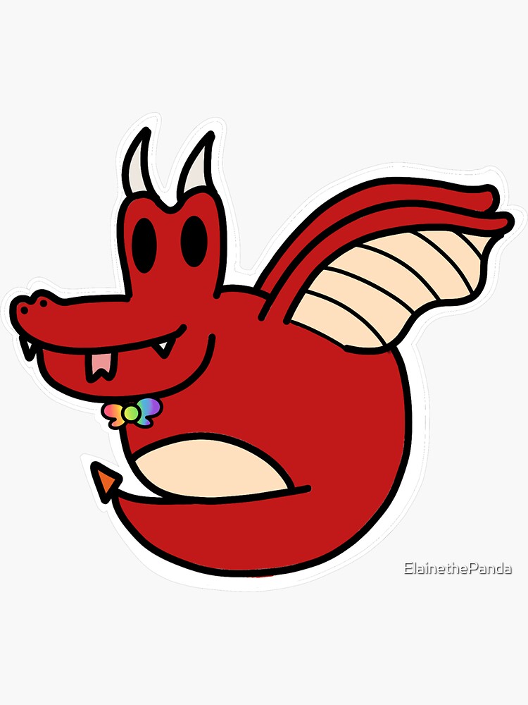 "Dapper Dragon" Sticker for Sale by ElainethePanda | Redbubble