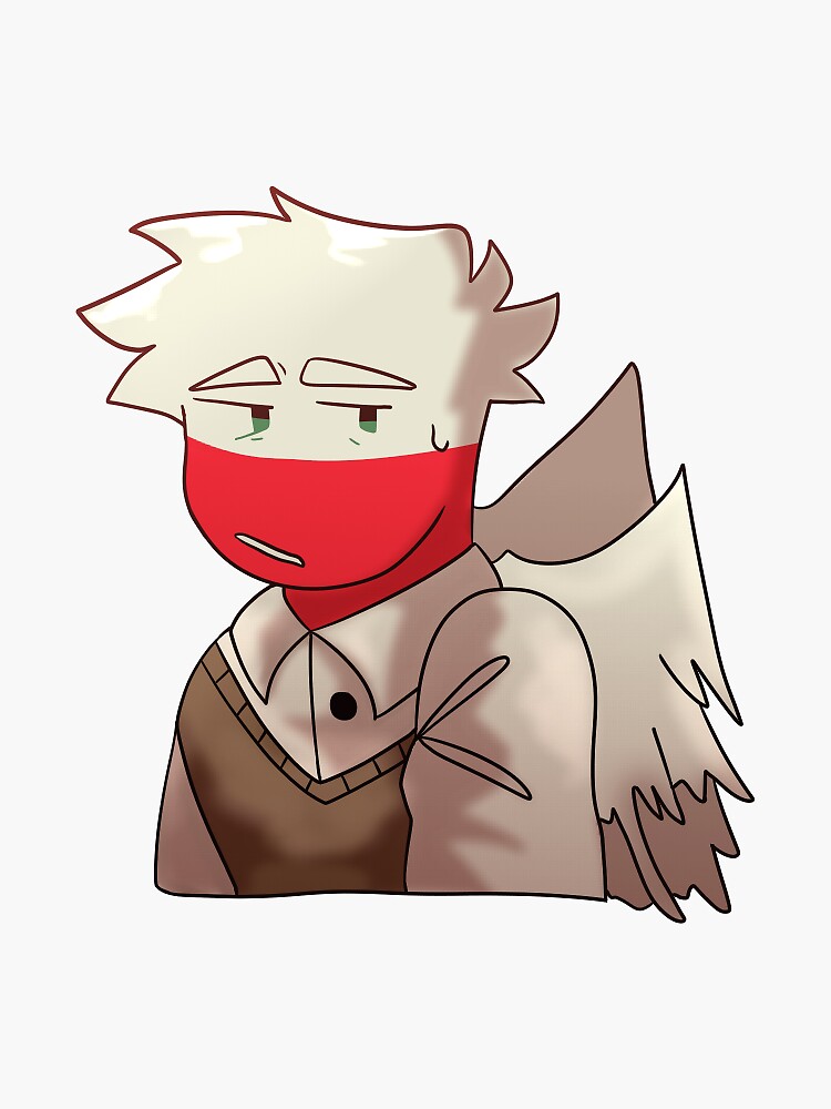 "Poland Countryhumans" Sticker for Sale by Tangerinoo | Redbubble