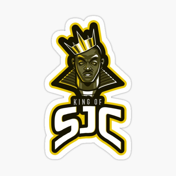 "KING OF SJC" Sticker by HIZstory | Redbubble