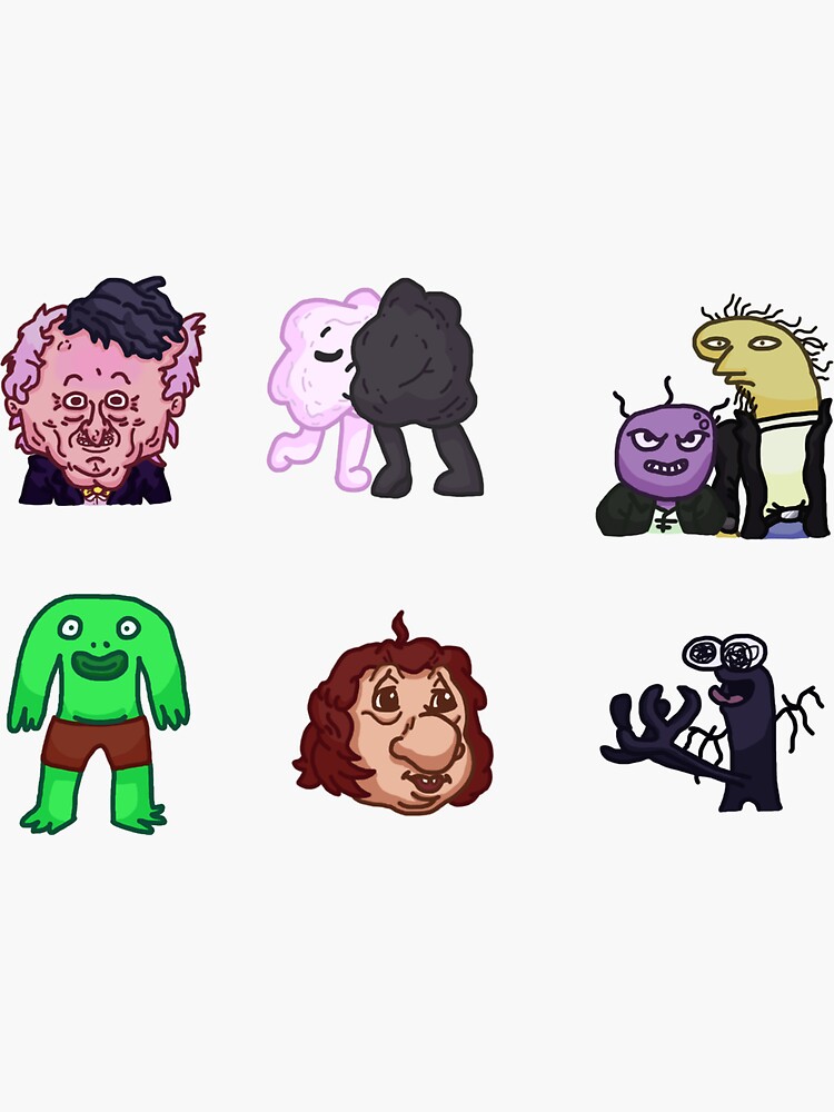 "Smiling Friends Sticker Set 2" Sticker by potatobros73 | Redbubble