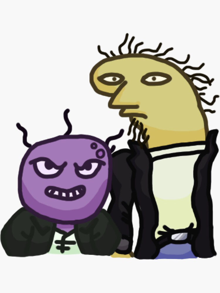 "Frowning Friends Smiling Friends Sticker" Sticker by potatobros73 ...