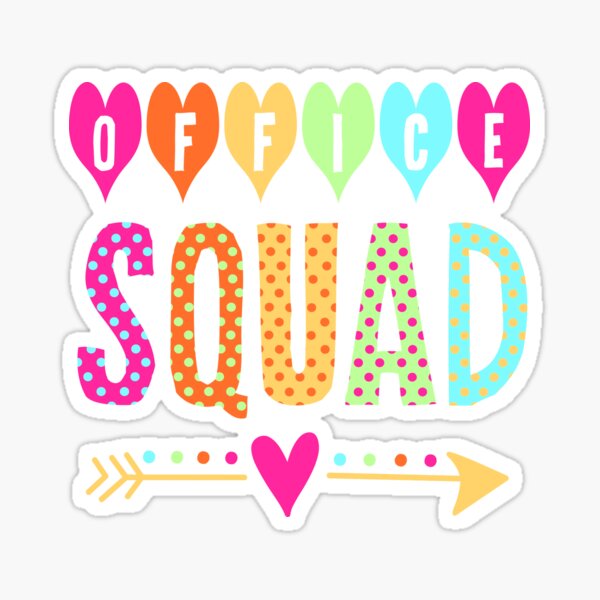 "Office Squad Administrative Assistant School Secretary" Sticker by ...