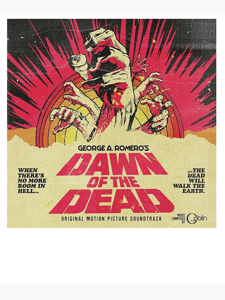 "Dawn of the Dead 70s Horror Scariest Movie" Poster for Sale by daniepr ...
