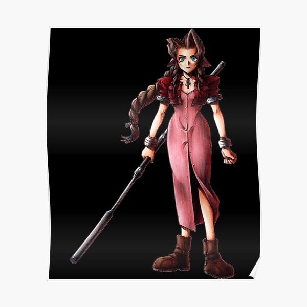 "Final Fantasy VII - Aerith Classic ." Poster by chivasbever | Redbubble