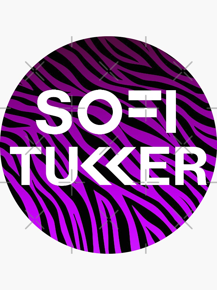 "Sofi Tukker Zebra Circle (Purple)" Sticker by KMGraphics99 | Redbubble
