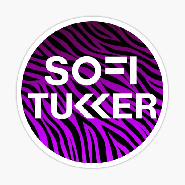 "Sofi Tukker Zebra Circle (Purple)" Sticker by KMGraphics99 | Redbubble