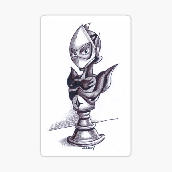 "Actarus 80's pawn" Sticker for Sale by Gregy | Redbubble
