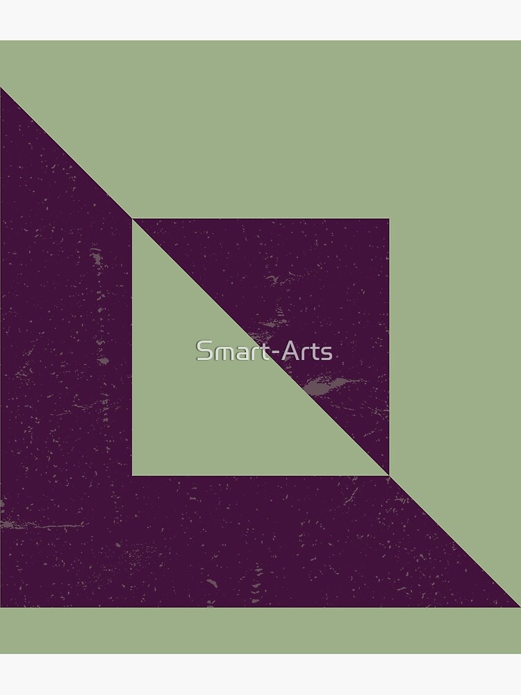 "Triangle Reflection Purple and Sage Green" Poster for Sale by Smart ...
