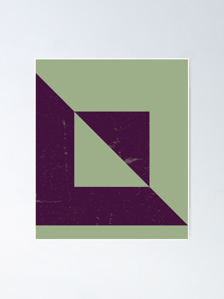"Triangle Reflection Purple and Sage Green" Poster for Sale by Smart ...