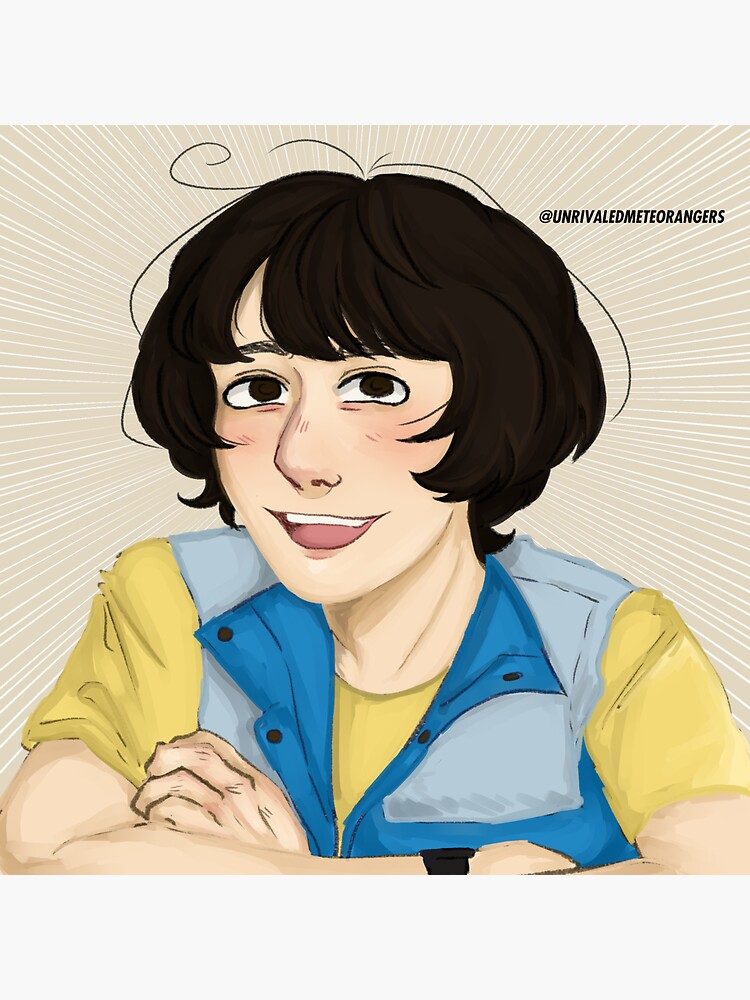 "Mike wheeler Portrait " Sticker by shinobun | Redbubble