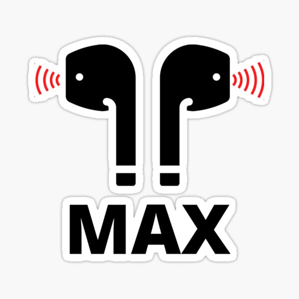 "Airpod Max " Sticker by CharacterBoxUK | Redbubble