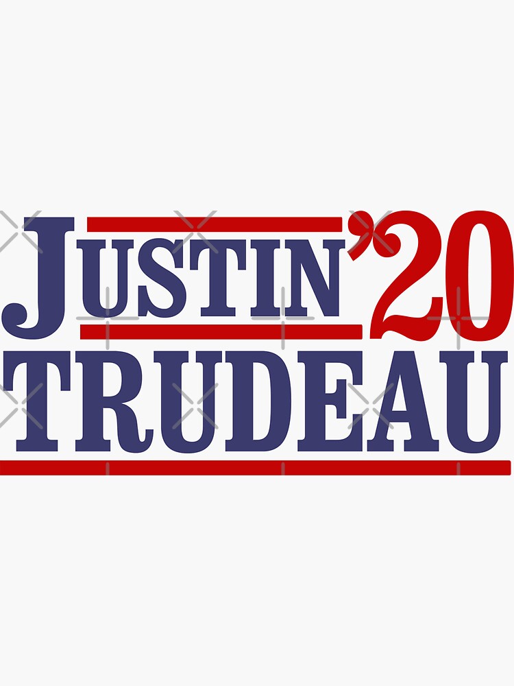 "Justin Trudeau 2020" Sticker by popdesigner | Redbubble