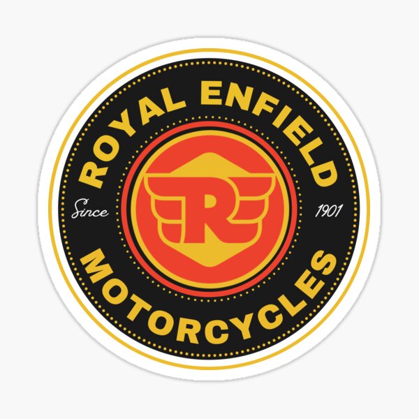 "Custom Graphic Designs of Royal enfield Motorcycle" Sticker by ...