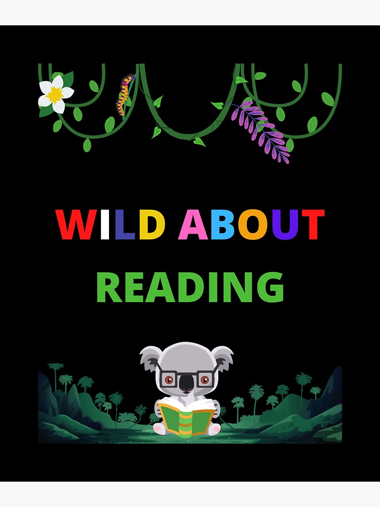 "Wild About Reading" Sticker by OttenShop | Redbubble