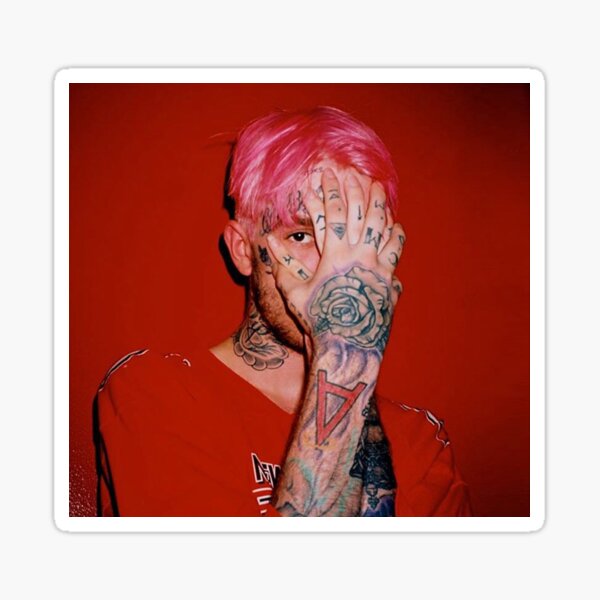 "The Red RAP Face Album Cover" Sticker by WahyuArtStore | Redbubble