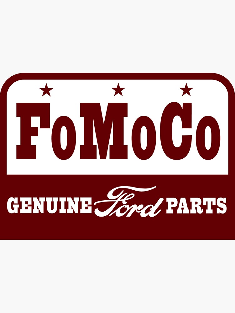 "FoMoCo - Genuine Parts Sticker" Sticker for Sale by kaylinalber ...