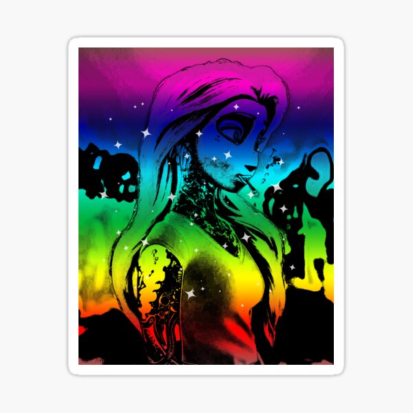 "Barbie happy 420" Sticker by Kegfu | Redbubble