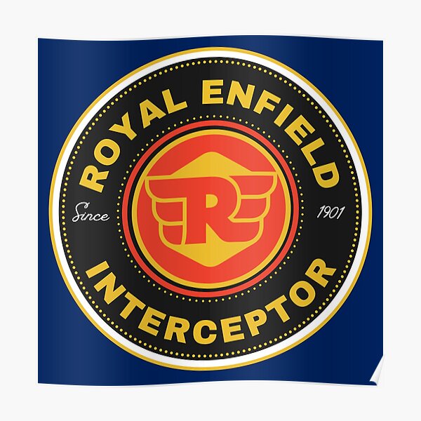 "Custom Graphic Designs of Royal enfield Interceptor" Poster for Sale ...