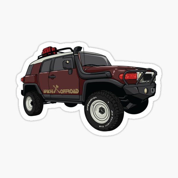 "Off-roading Car " Sticker by ASquareds | Redbubble