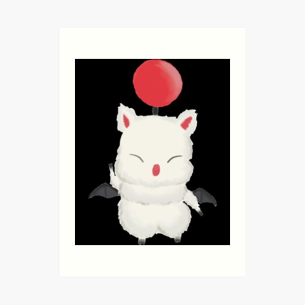 "Fluffy Moogle Chubby Mog Cute Final Fantasy Mascot Classic ." Art ...