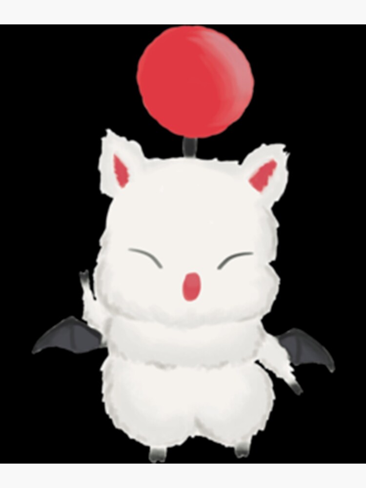 "Fluffy Moogle Chubby Mog Cute Final Fantasy Mascot Classic ." Poster ...