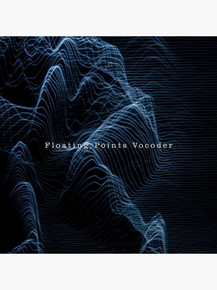 "Blue line Floating Points Vocoder" Poster for Sale by mmaureenmarks ...