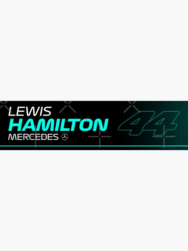 "Lewis Hamilton 44" Sticker for Sale by fanaction | Redbubble