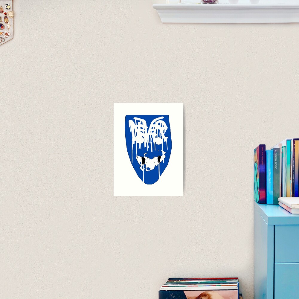 "Bladee Drain Gang NeVeR Shield Gang logo" Art Print by kneemathanie ...