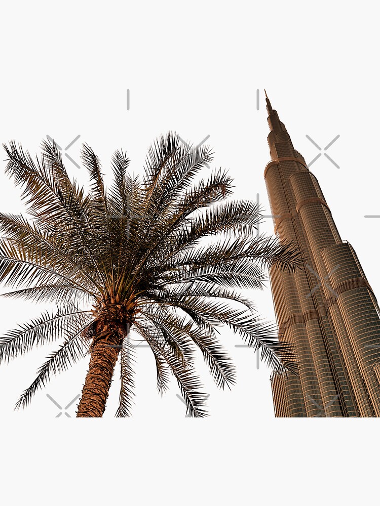 "Burj Khalifa Tower" Sticker for Sale by IgorKovalenko | Redbubble