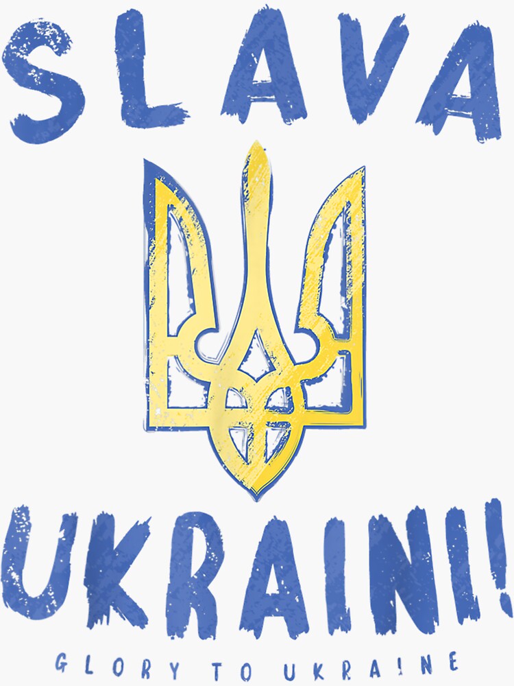 Sticker « Slava Ukraini Gloire à l'Ukraine Pro Ukraine », par ...