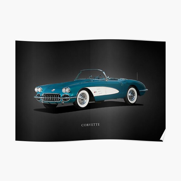 "The V8 Vette" Poster for Sale by rogue-design | Redbubble
